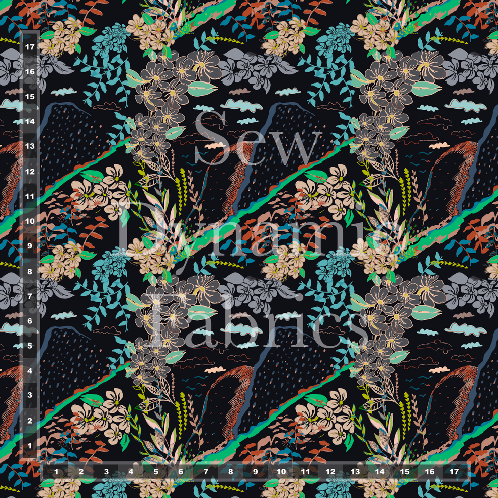 Tencel Spandex: Volcanos – Sew Dynamic Fabrics